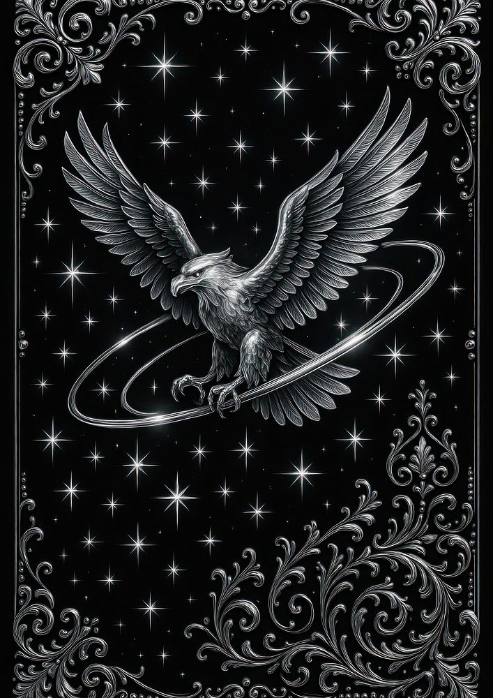 Majestic eagle cosmic flight | Free Photo Illustration - rawpixel