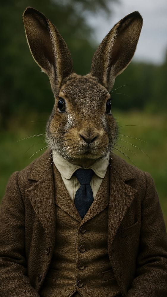 Dapper rabbit in formal attire | Free Photo - rawpixel