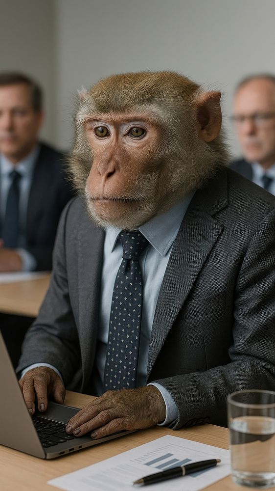 Monkey in business meeting attire | Free Photo - rawpixel