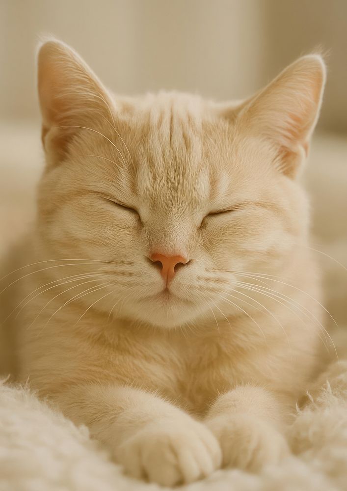 Peaceful cat serene wallpaper | Free Photo - rawpixel