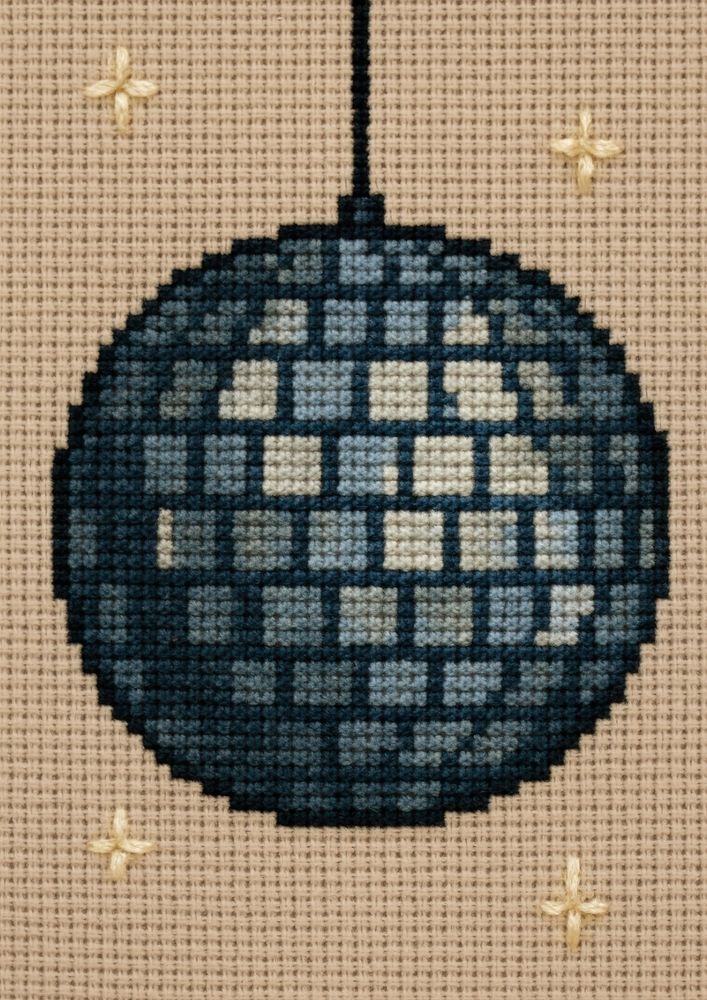 Retro pixel disco ball design | Free Photo Illustration - rawpixel