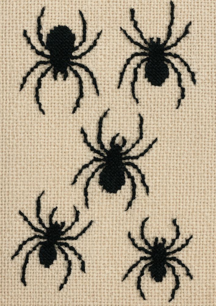 Black spiders on textured background | Free Photo Illustration - rawpixel