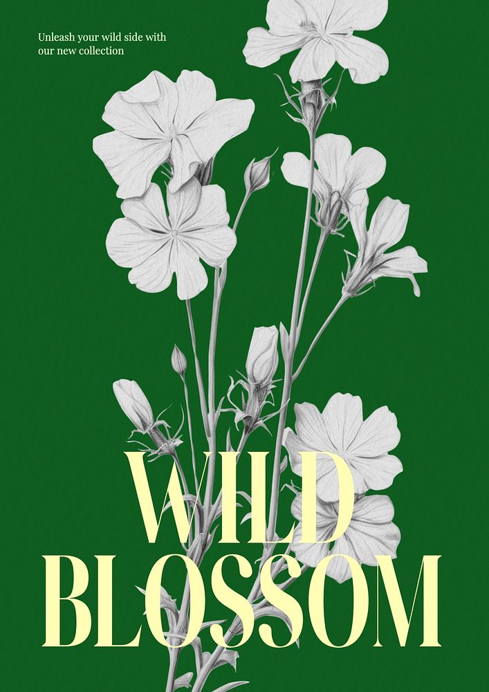 Elegant floral poster template design | Free Photo - rawpixel