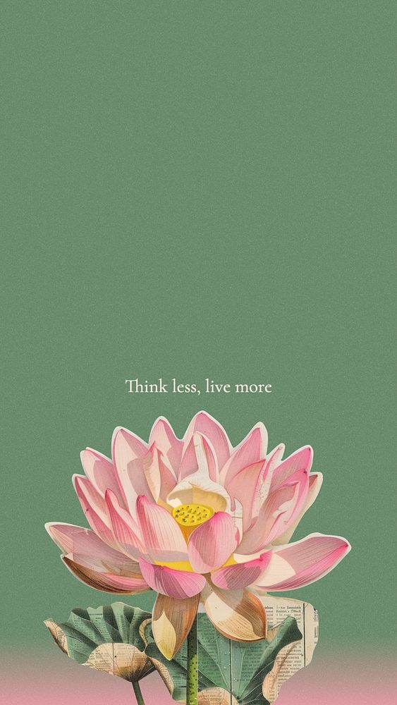 Inspirational lotus flower mobile wallpaper | Free Photo - rawpixel