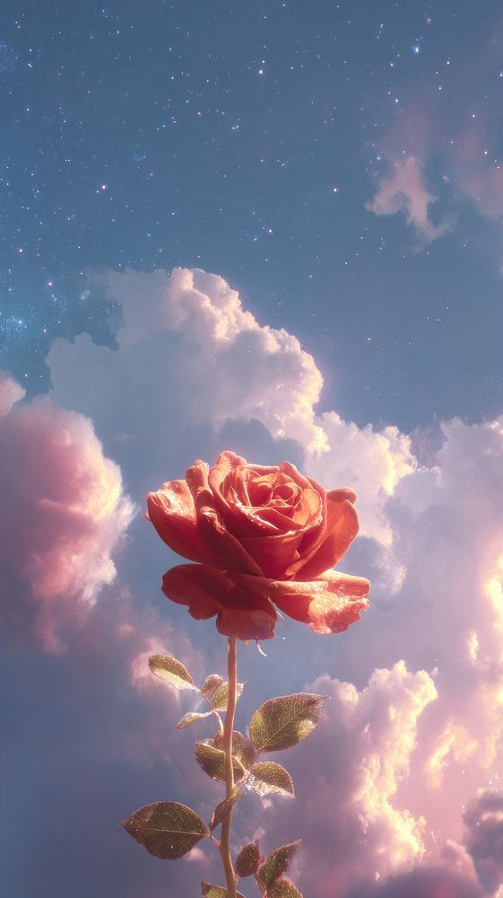 Rose clouds sky nature | Free Photo - rawpixel