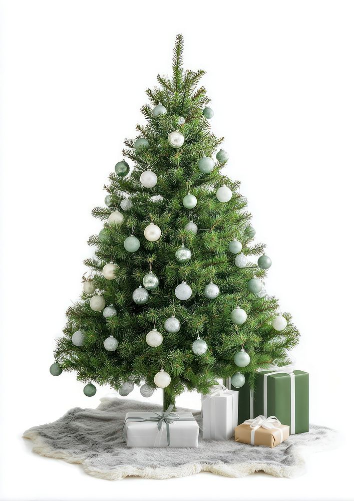 Plain green christmas white light | Free Photo - rawpixel