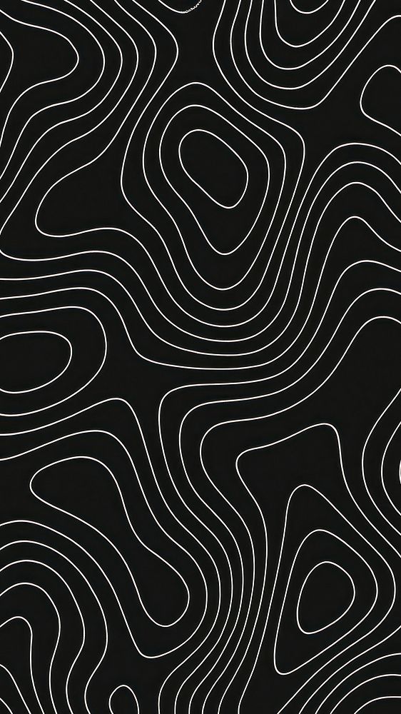 Abstract topographic line pattern | Free Photo Illustration - rawpixel