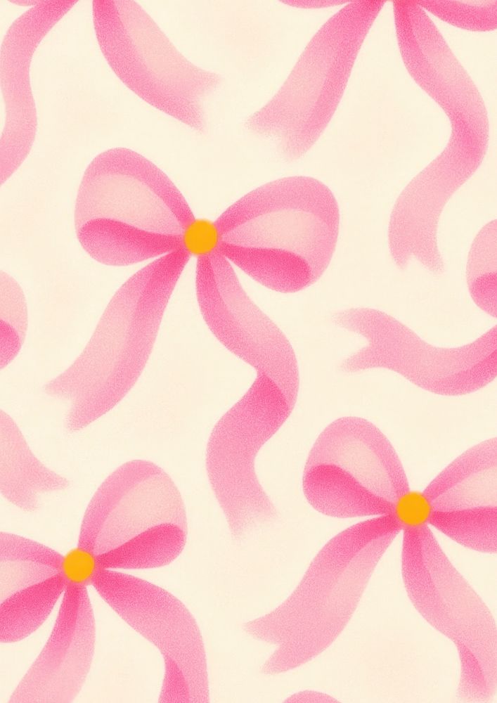 Pink bows seamless pattern design | Free Photo Illustration - rawpixel