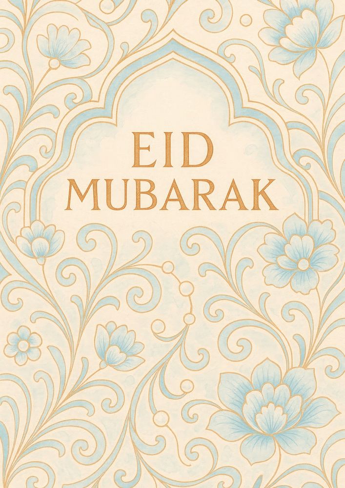 Elegant floral Eid wallpaper | Free Photo Illustration - rawpixel