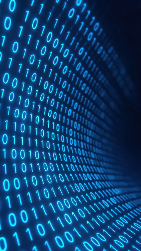 Binary code digital data flow | Free Photo Illustration - rawpixel