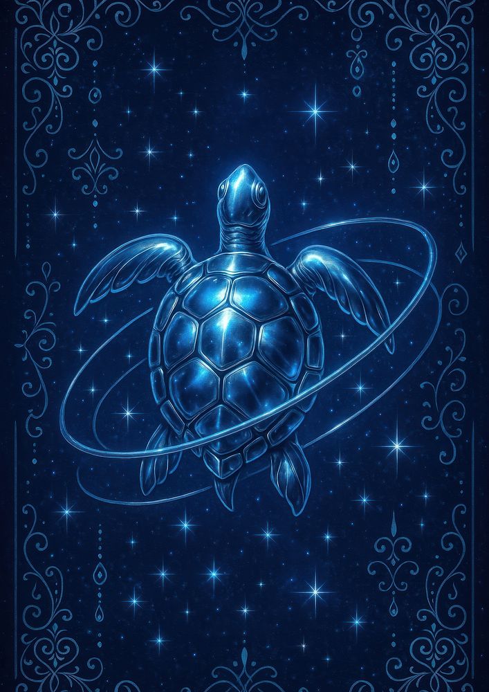 Celestial turtle in cosmic space | Free Photo Illustration - rawpixel