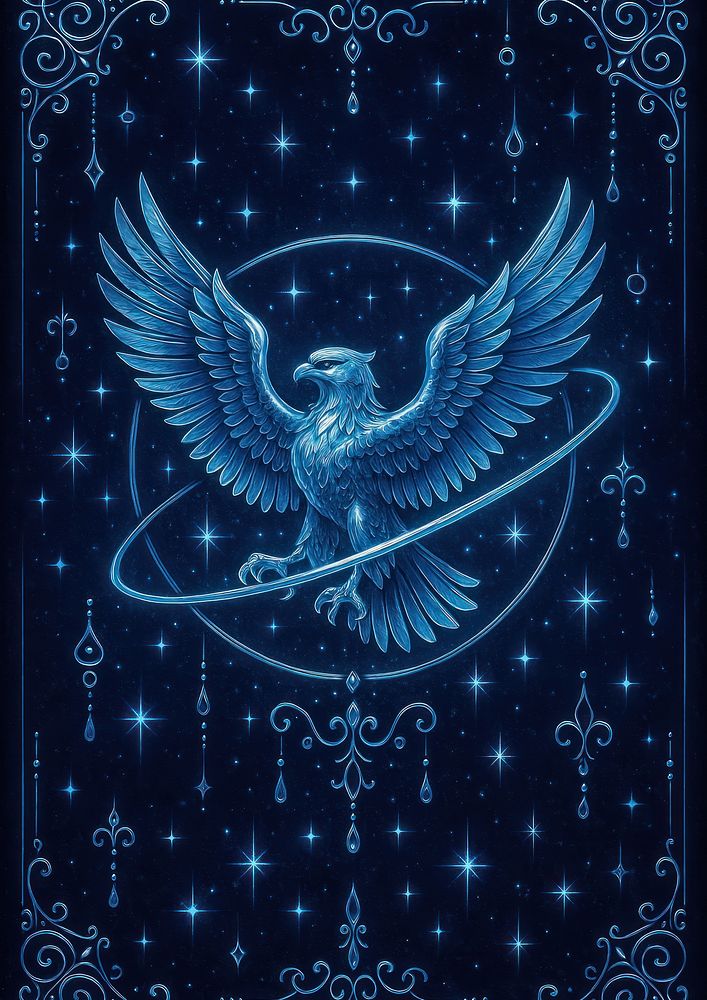 Mystical eagle celestial design | Free Photo Illustration - rawpixel