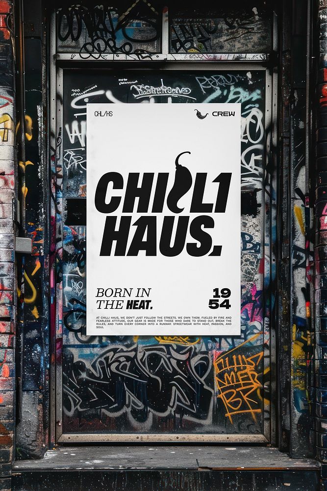 Urban graffiti poster mockup design | Premium PSD Mockup - rawpixel