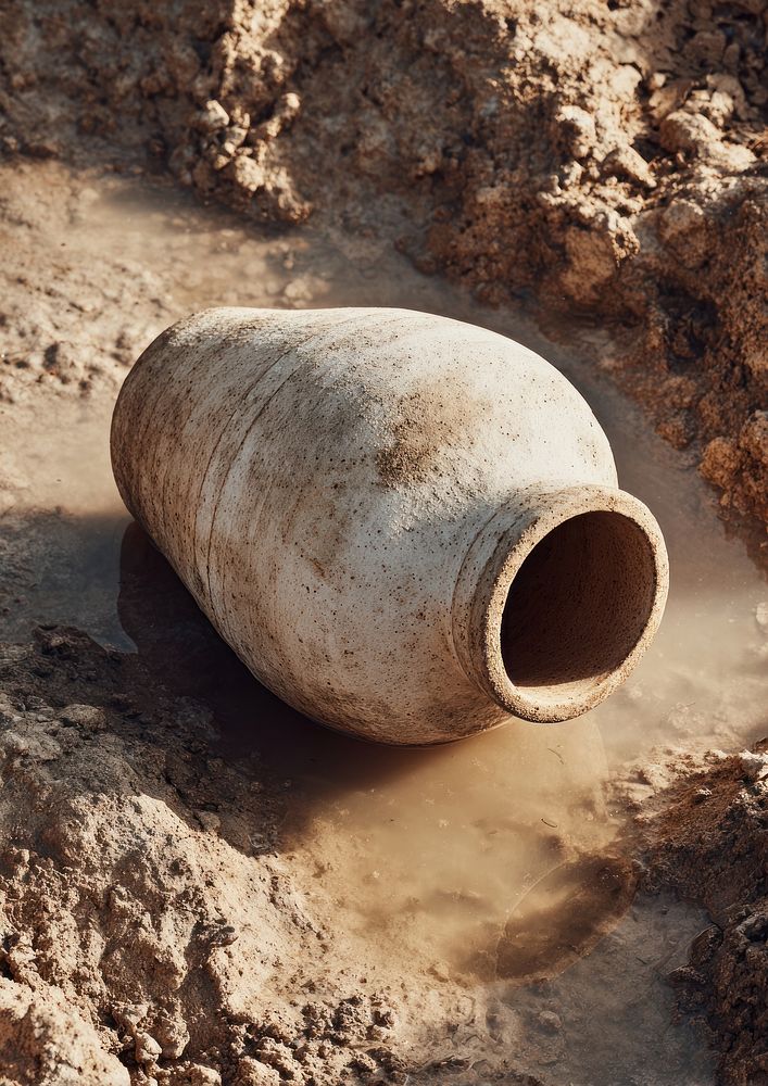 Ancient clay jar in mud | Free Photo - rawpixel