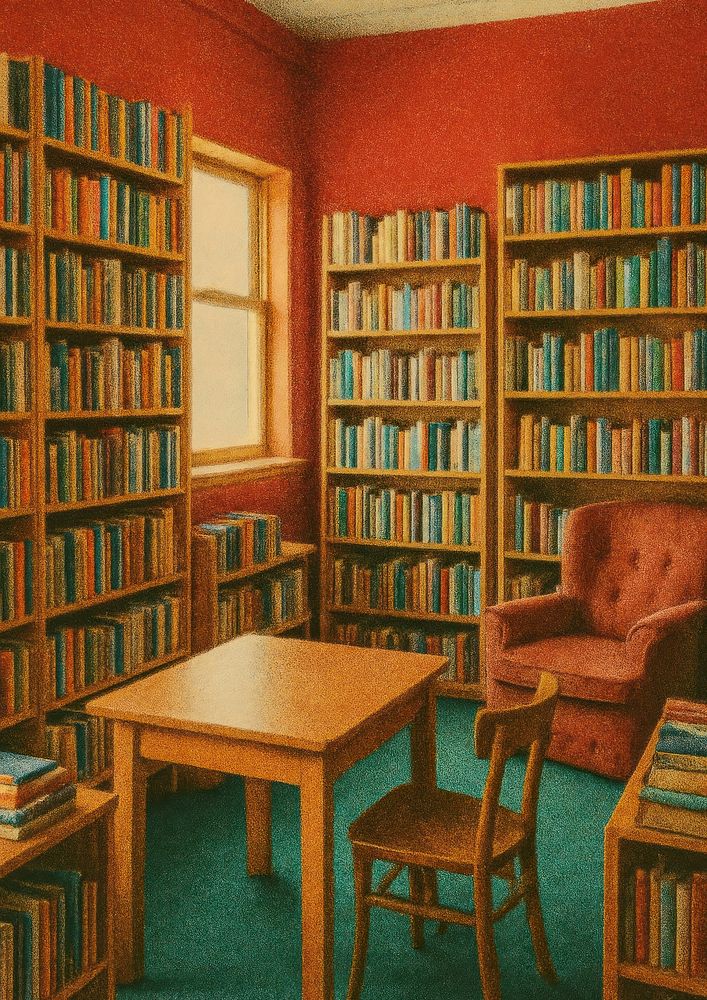 Cozy library corner wallpaper | Free Photo - rawpixel