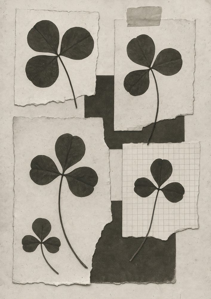 Vintage clover collage design | Free Photo - rawpixel
