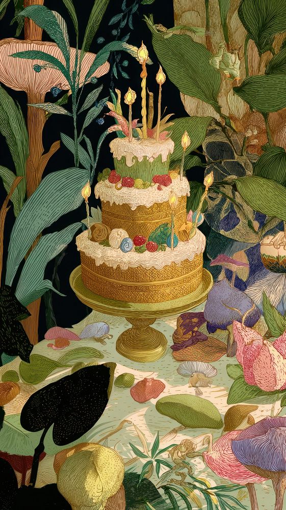 Birthday Cake Wallpaper Design Texture Images | Free Photos, PNG ...