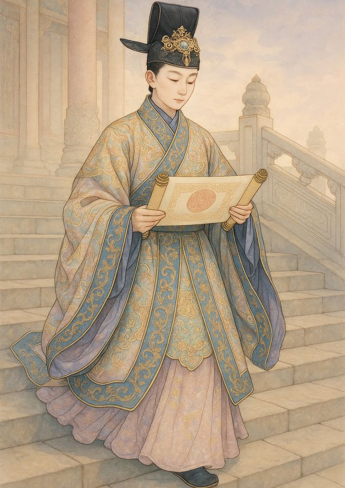 Elegant historical figure illustration | Premium Photo Illustration ...