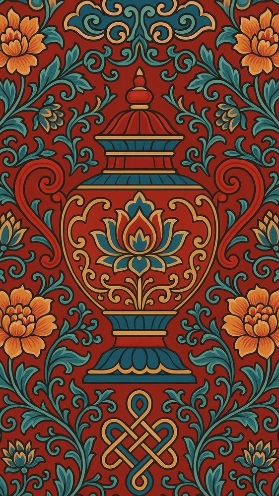 Red Chinese Vase Patterns Images | Free Photos, PNG Stickers ...