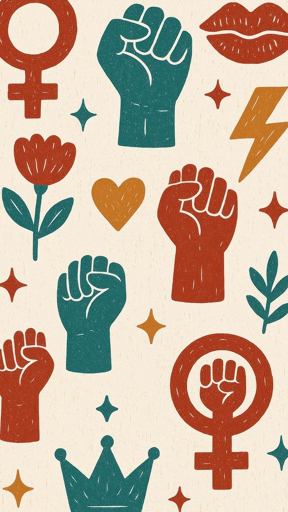 Feminist+art Design Mobile Wallpaper Images | Free Photos, PNG Stickers ...