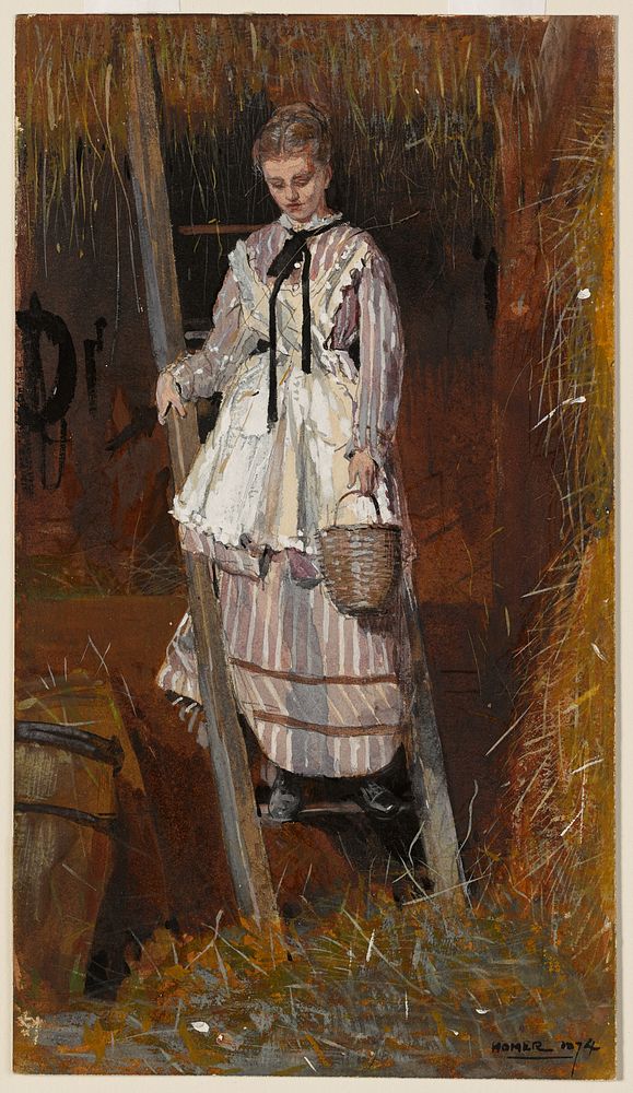 Hunting Eggs (1874) Winslow Homer | Free Photo Illustration - rawpixel