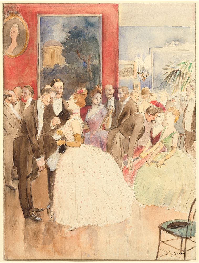 Ball (Madame Forain) (c. 1880–1900) | Free Photo Illustration - rawpixel