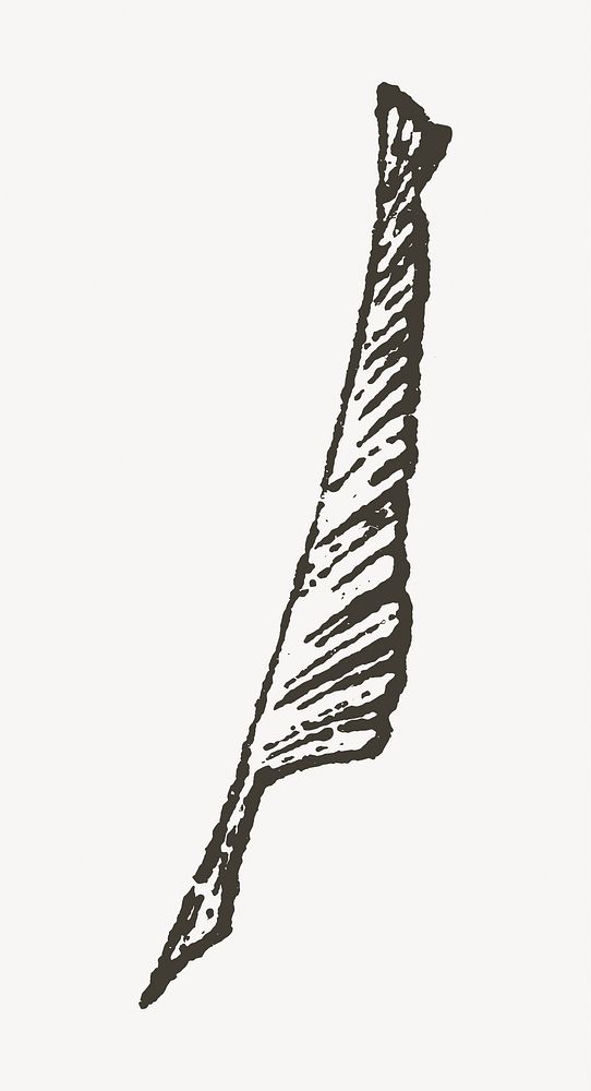 Vintage line quill pen icondrawing, | Free Vector Sticker - rawpixel