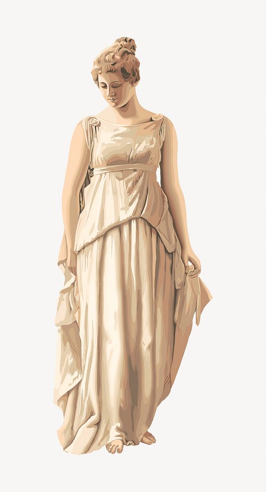 Greek woman statue vintage illustration | Free Vector - rawpixel