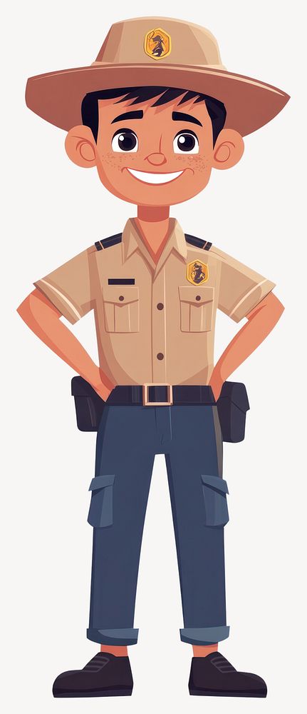 Tour Guide cartoon illustration child | Free Vector - rawpixel