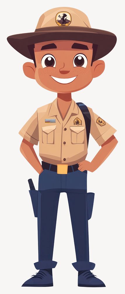 Tour Guide cartoon illustration child | Free Vector - rawpixel