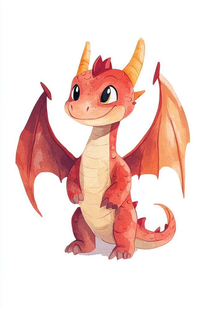 Dragon illustration animal cute | Free Photo Illustration - rawpixel