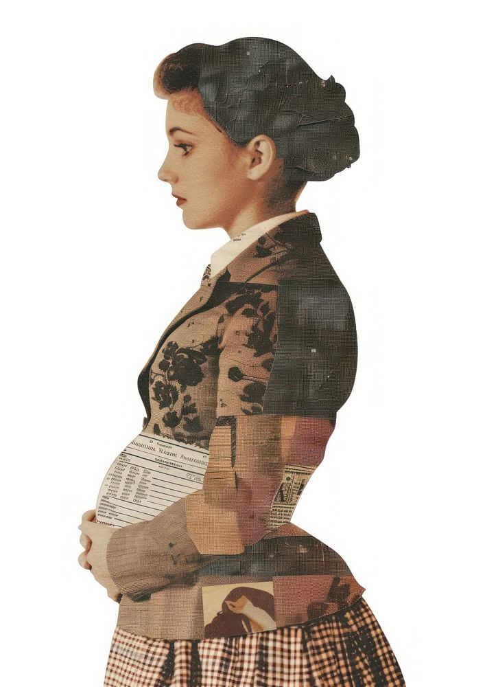 Woman shape collage cutouts vintage | Free Photo Illustration - rawpixel