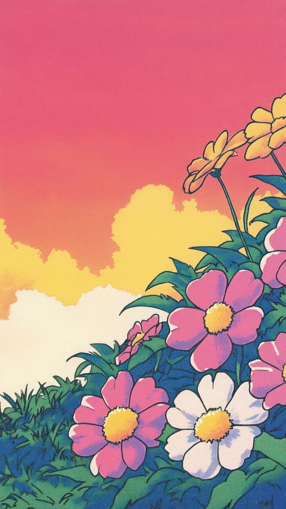 Impression flower flowers illustration wallpaper. | Free Photo ...