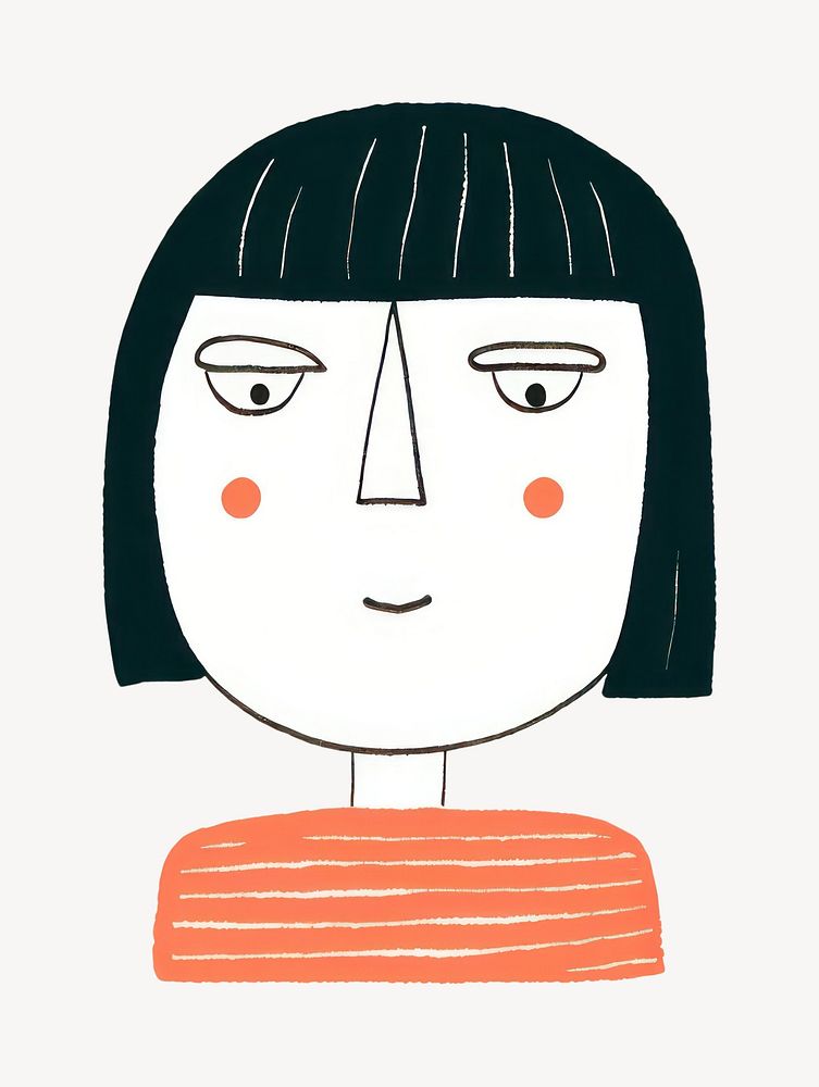Person wink face art drawing | Free Vector - rawpixel
