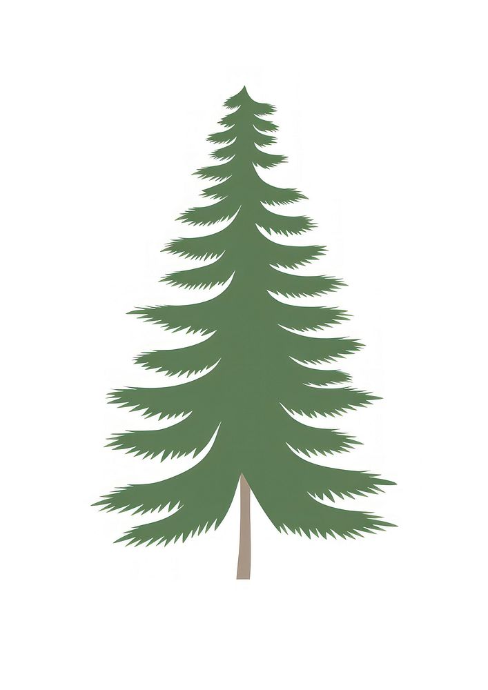 Spruce illustration simple tree. | Free Photo Illustration - rawpixel