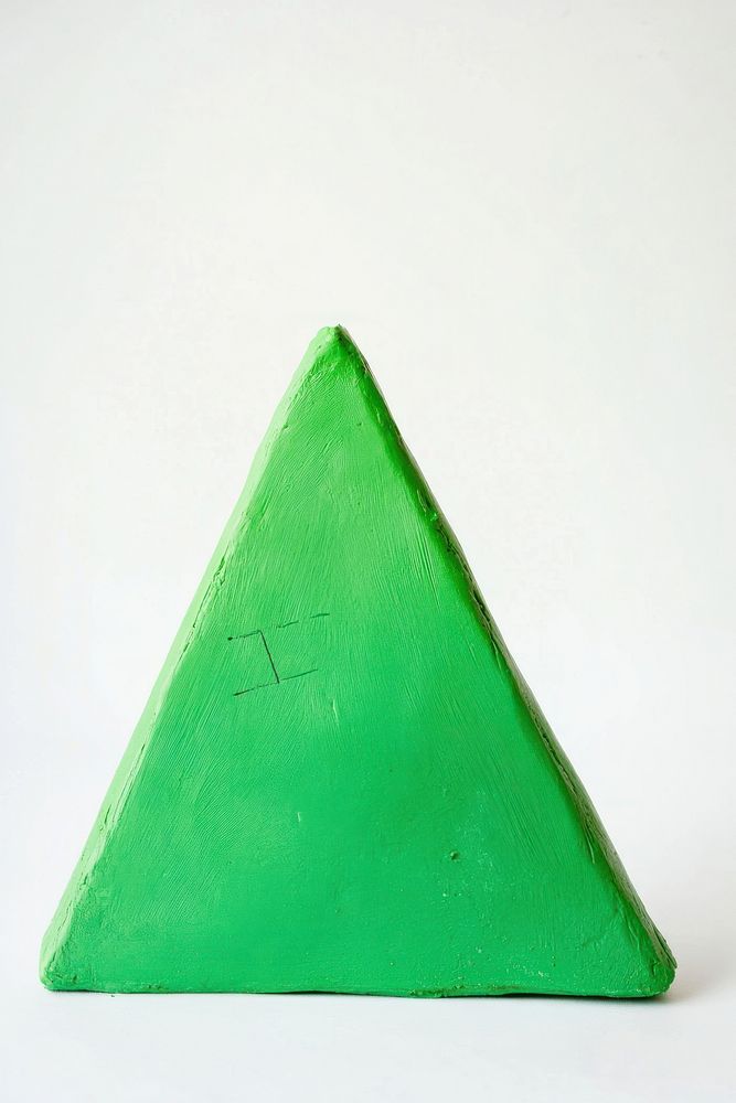 Triangle ruler green minimalist sculpture. | Free Photo Illustration ...