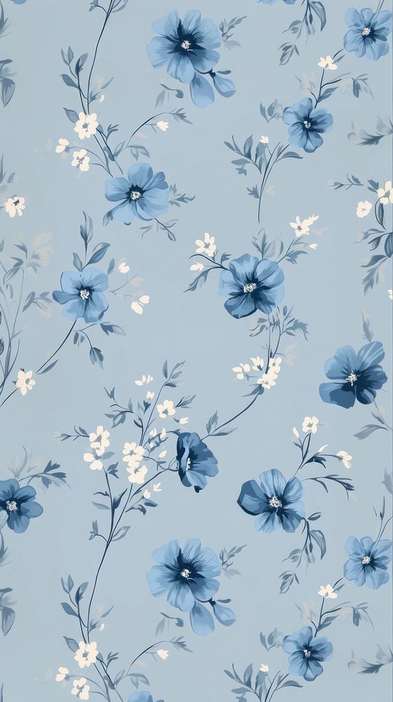 Vintage floral calico wallpaper pattern | Free Photo Illustration ...