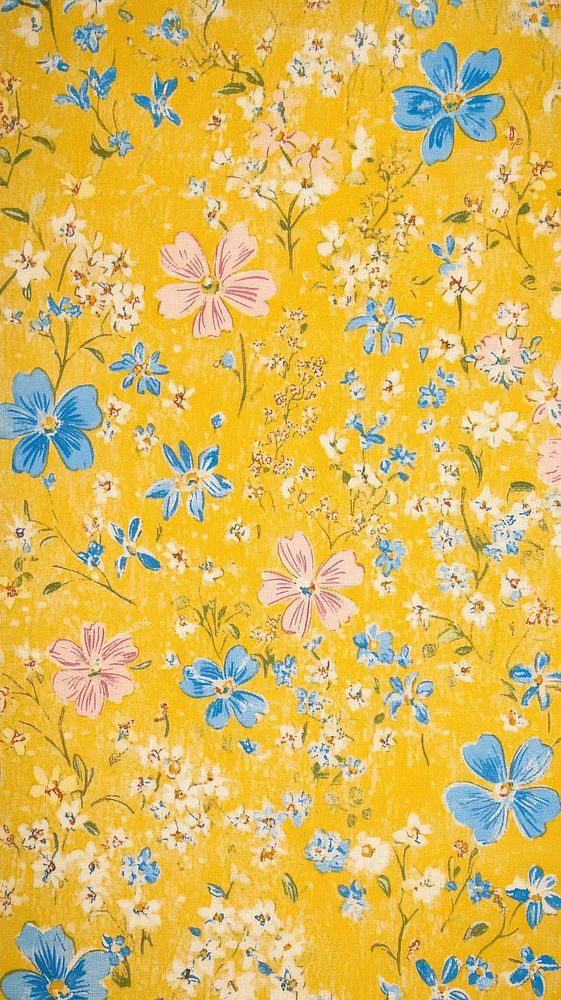 Vintage bow calico wallpaper pattern | Free Photo Illustration - rawpixel