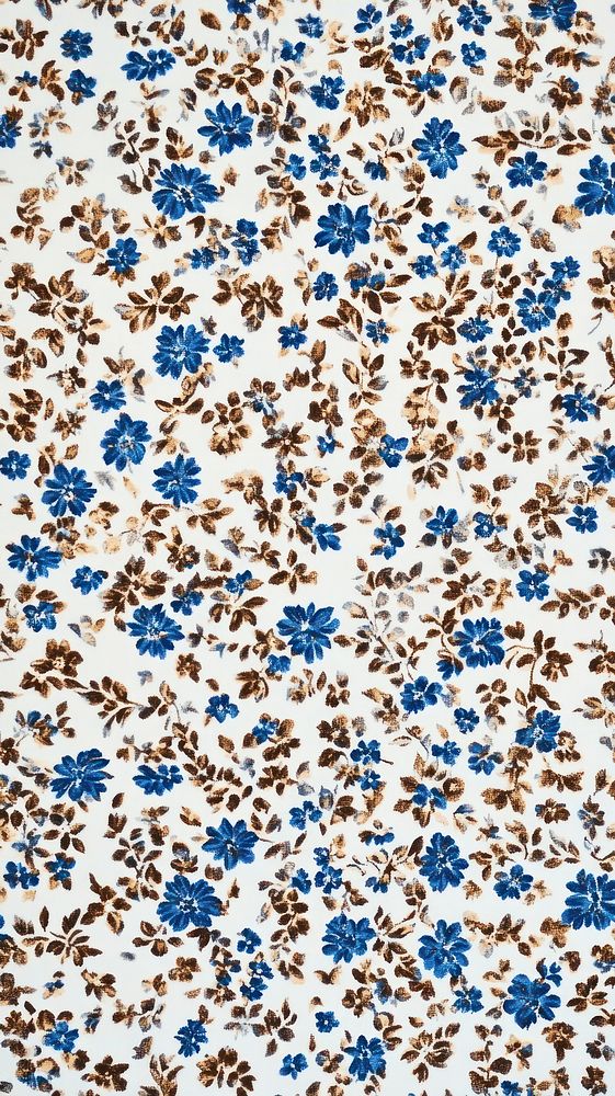 Vintage floral calico wallpaper pattern | Free Photo Illustration ...