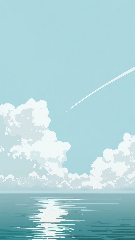 Nature wallpaper sky horizon clouds | Free Photo Illustration - rawpixel