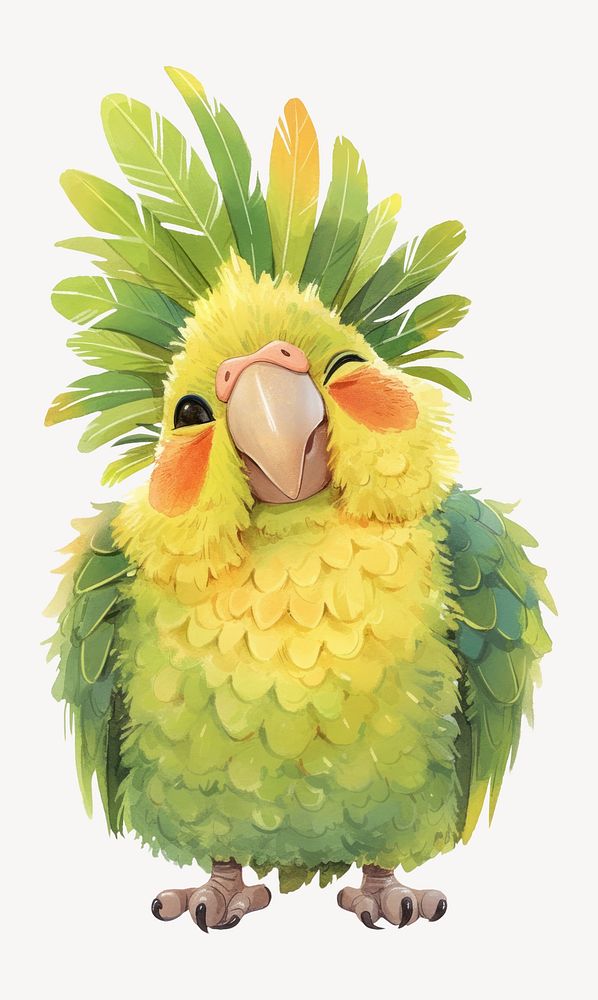 Parrot Winking illustration colors style | Free Vector Illustration ...