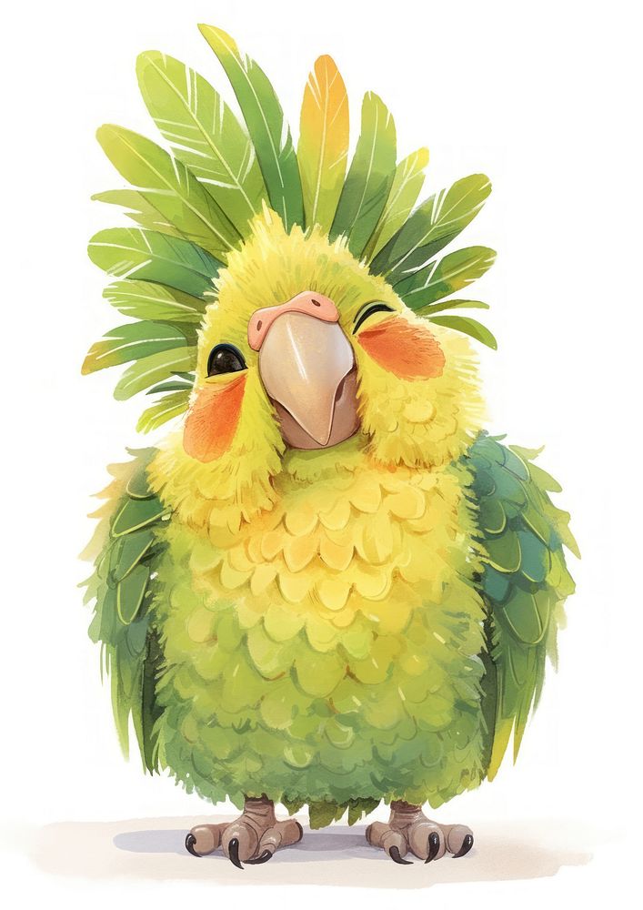 Parrot Winking illustration colors style. | Free Photo Illustration ...
