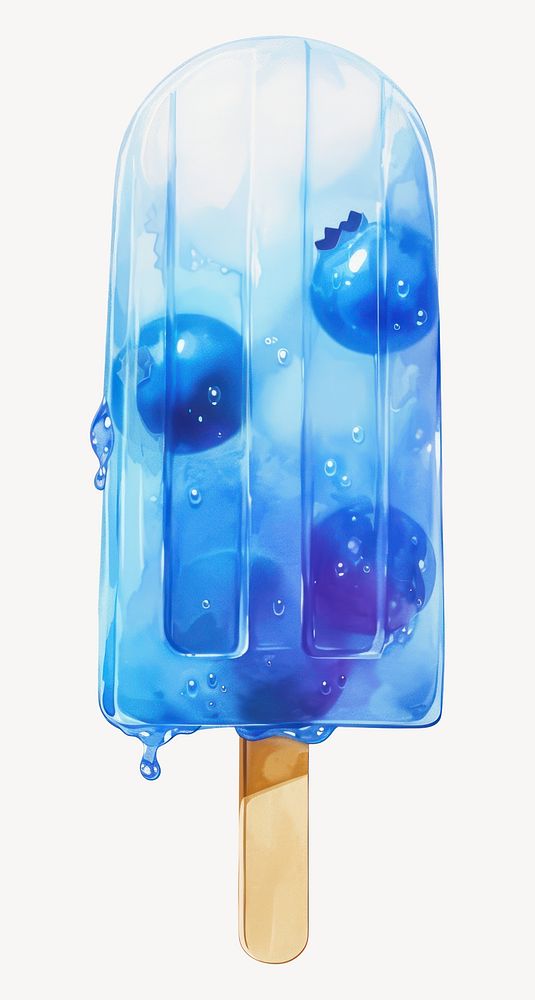 Popsicle blueberry dessert sweet vector | Free Vector Illustration ...