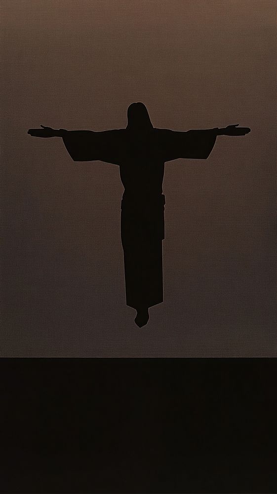 Jesus minimalist art backlighting. | Free Photo Illustration - rawpixel
