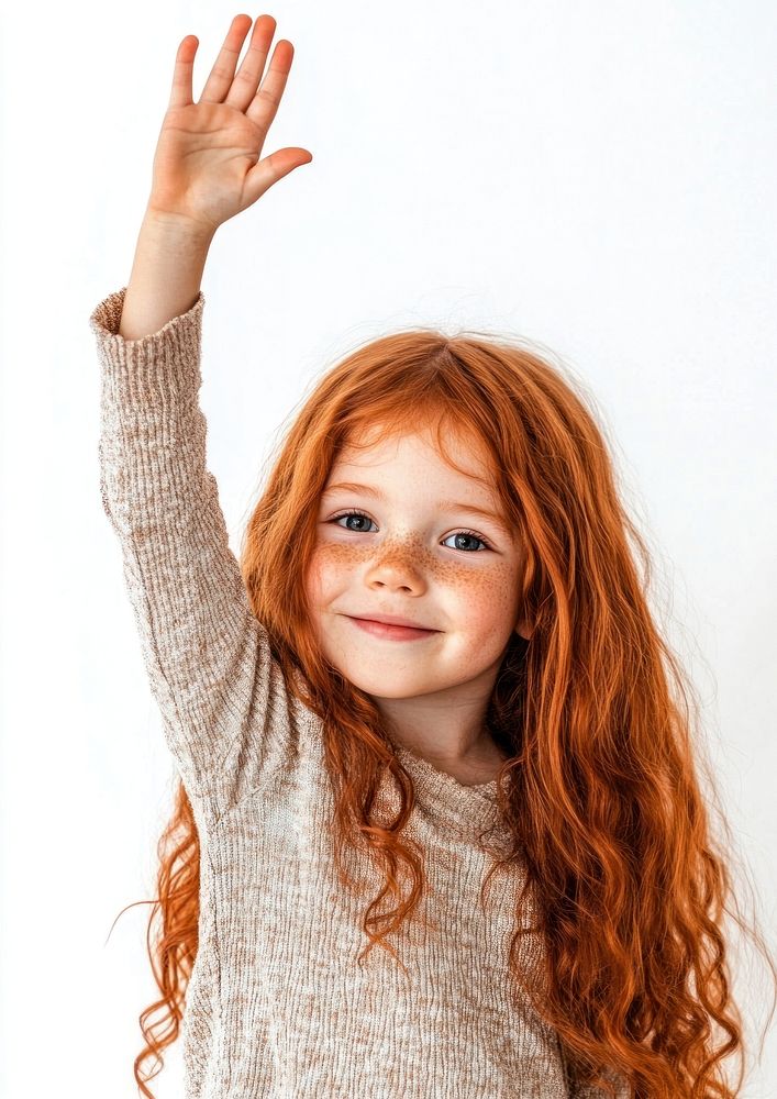 Raise hand sign gesture girl | Free Photo - rawpixel