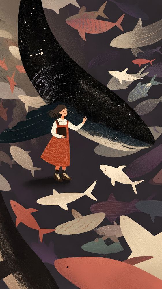 Galaxy stars illustration fish art. | Free Photo Illustration - rawpixel