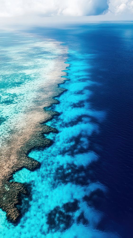 Ocean nature aerial water. | Free Photo - rawpixel