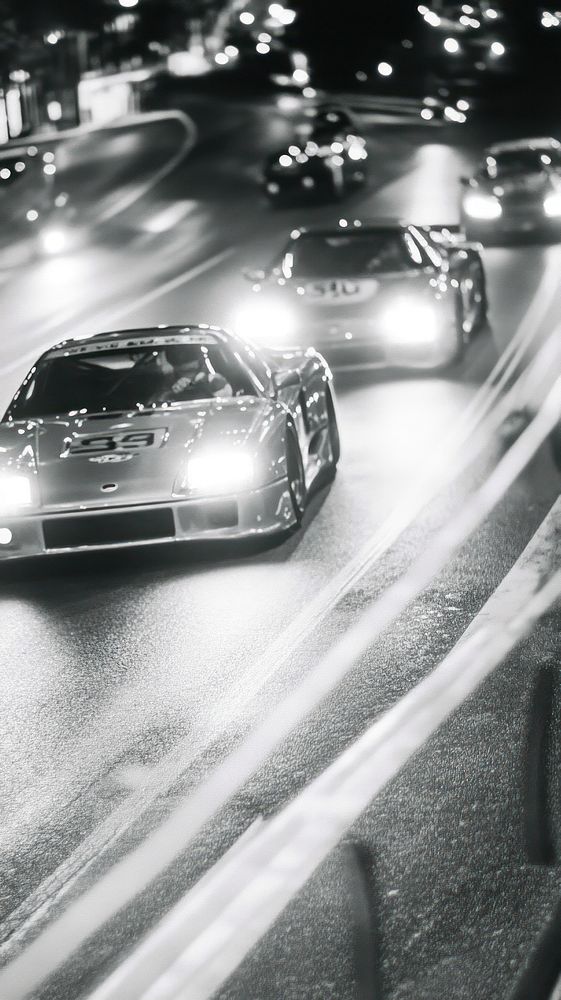 Cars headlights street racing | Free Photo - rawpixel