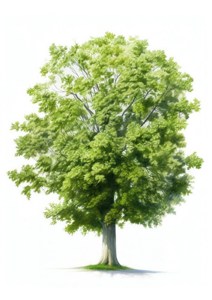 Tree botanical drawing nature. | Free Photo Illustration - rawpixel