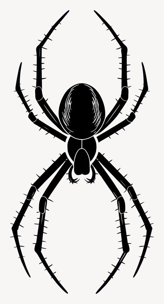 Spider arachnid drawing insect vector | Free Vector - rawpixel
